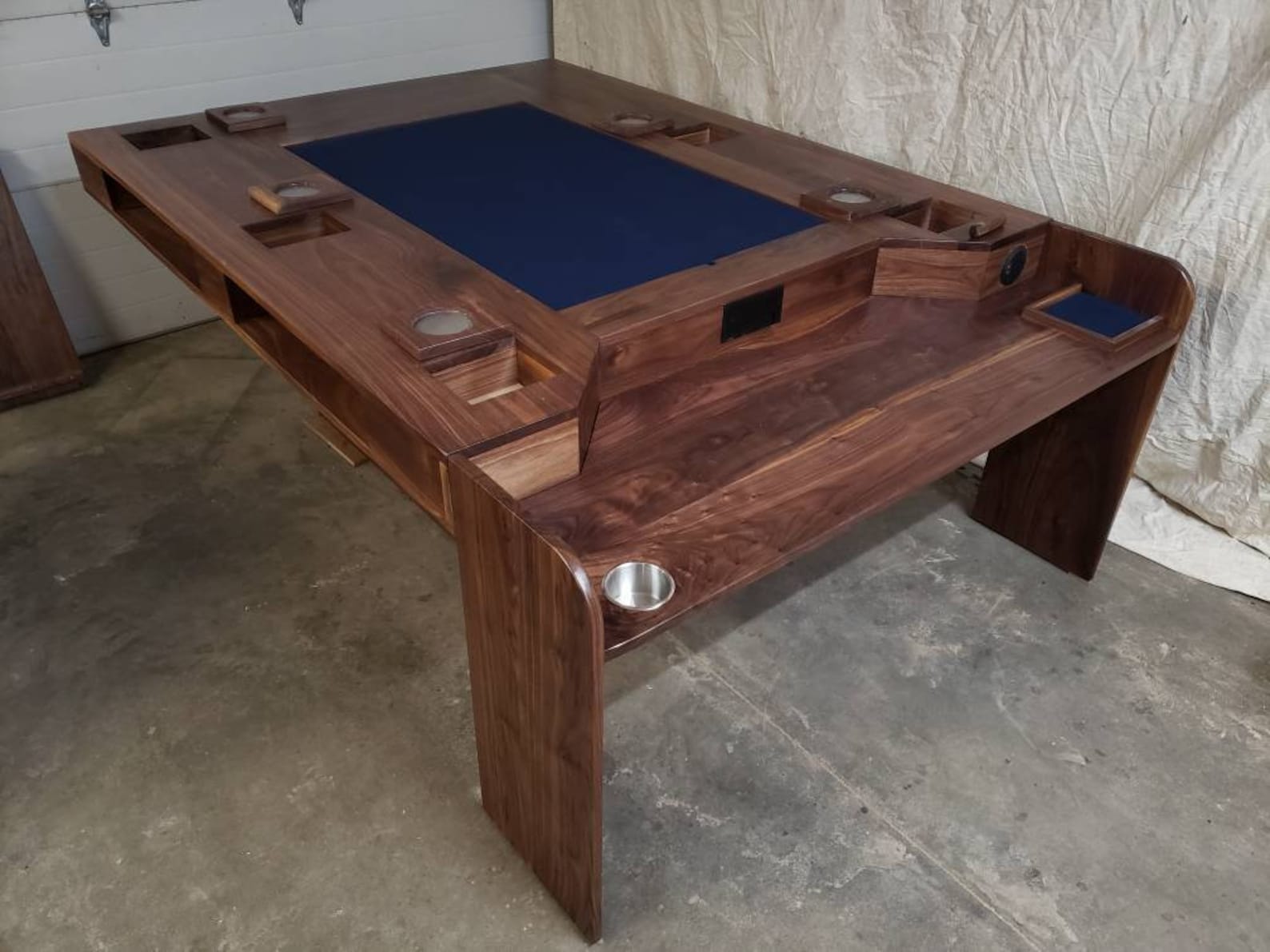 Walnut Table With Screen and DM Station - Etsy