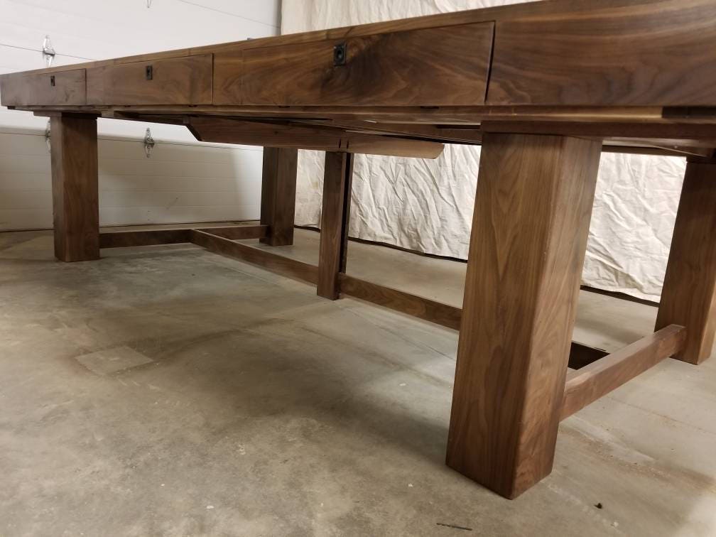 Walnut 8 Player Game Table - Etsy
