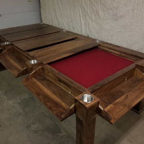 Cherry 8 Player Game Table - Etsy