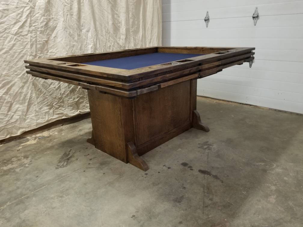 Center Leg Board Game Table | Etsy