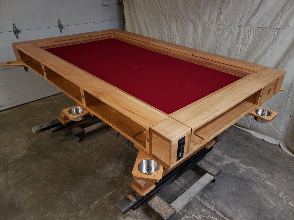 Cherry 8 Player Game Table - Etsy