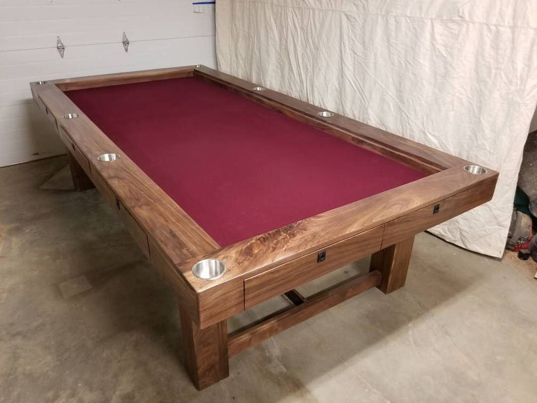 Walnut 8+ Player Game Table - Etsy