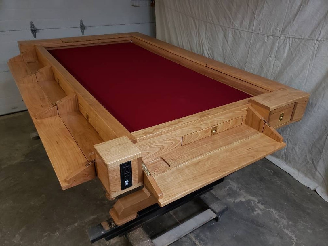 Cherry 8 Player Game Table - Etsy