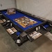 8 Player Oak Board Game Table With Lights and Outlets. - Etsy