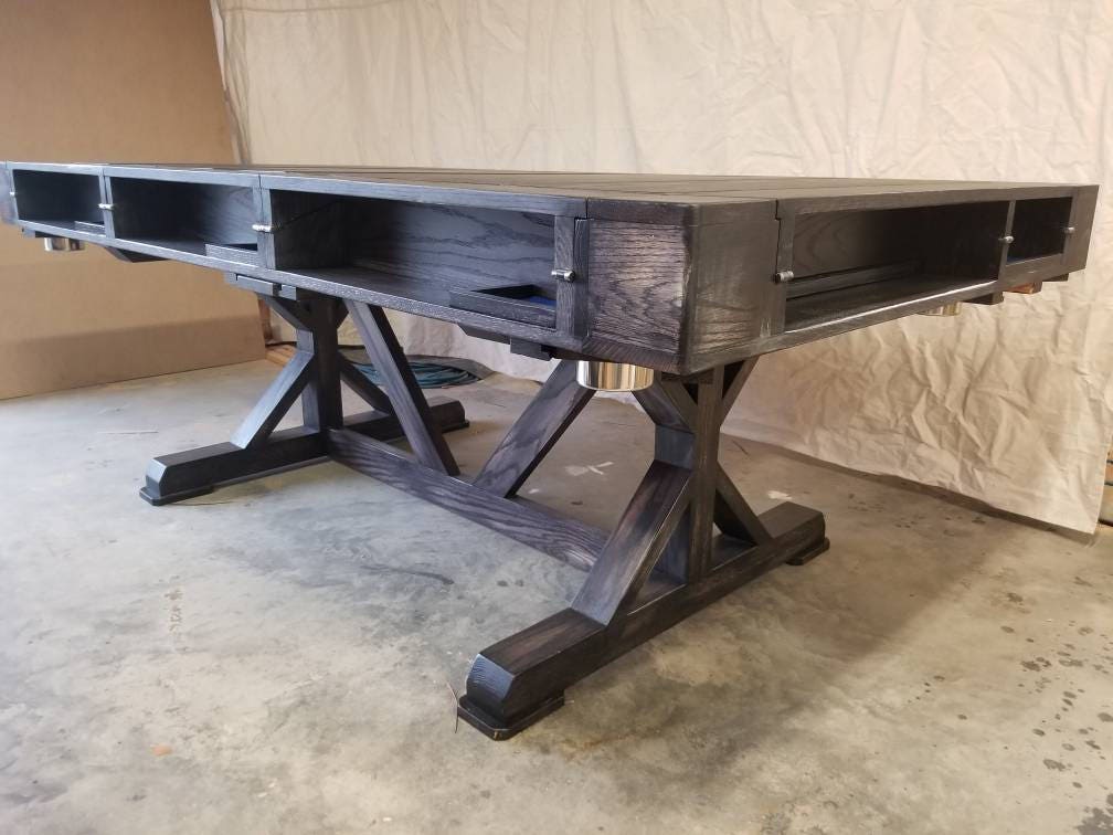 Oak 8 Player Game Table. - Etsy