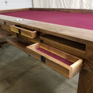 Walnut 8+ Player Game Table - Etsy