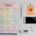 2024 Rainbow Calendar Digital Printable 2024 Calendar - Etsy