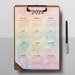 2024 Rainbow Calendar Digital Printable 2024 Calendar - Etsy