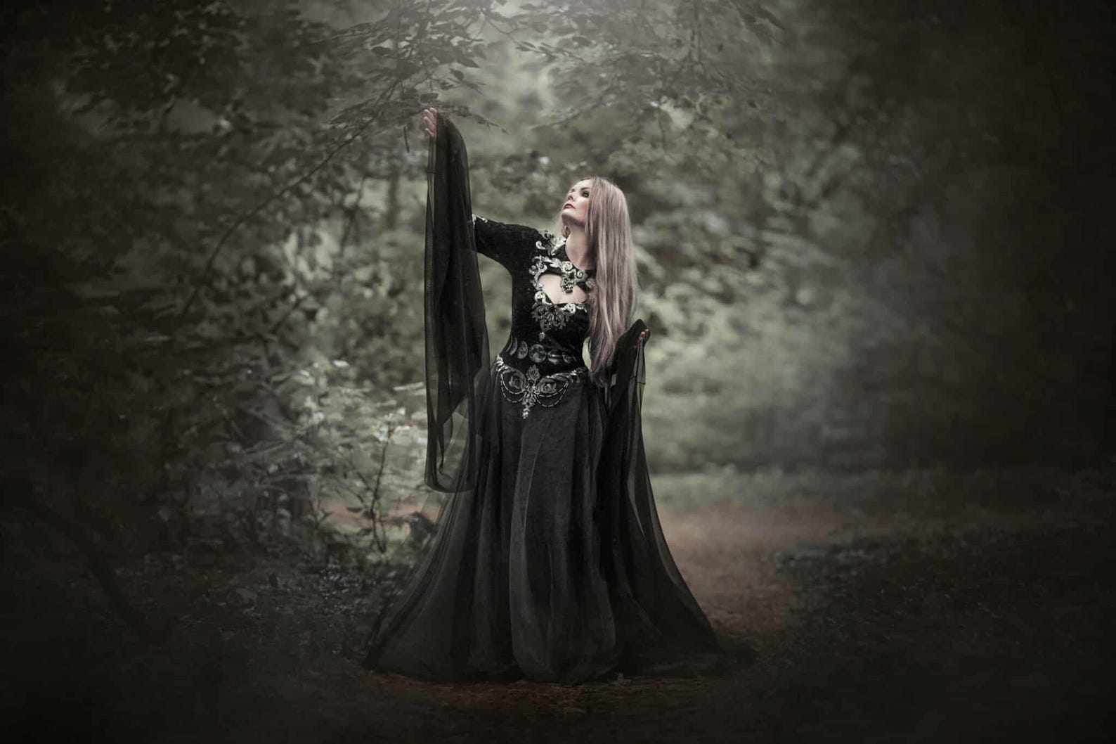 Gothic Moon Phase Wedding Dress - Etsy
