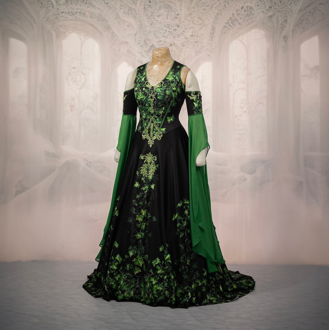 Gown Gothic Medieval Princess Dress Wedding Witchy Pagan Fairy Fancy ...