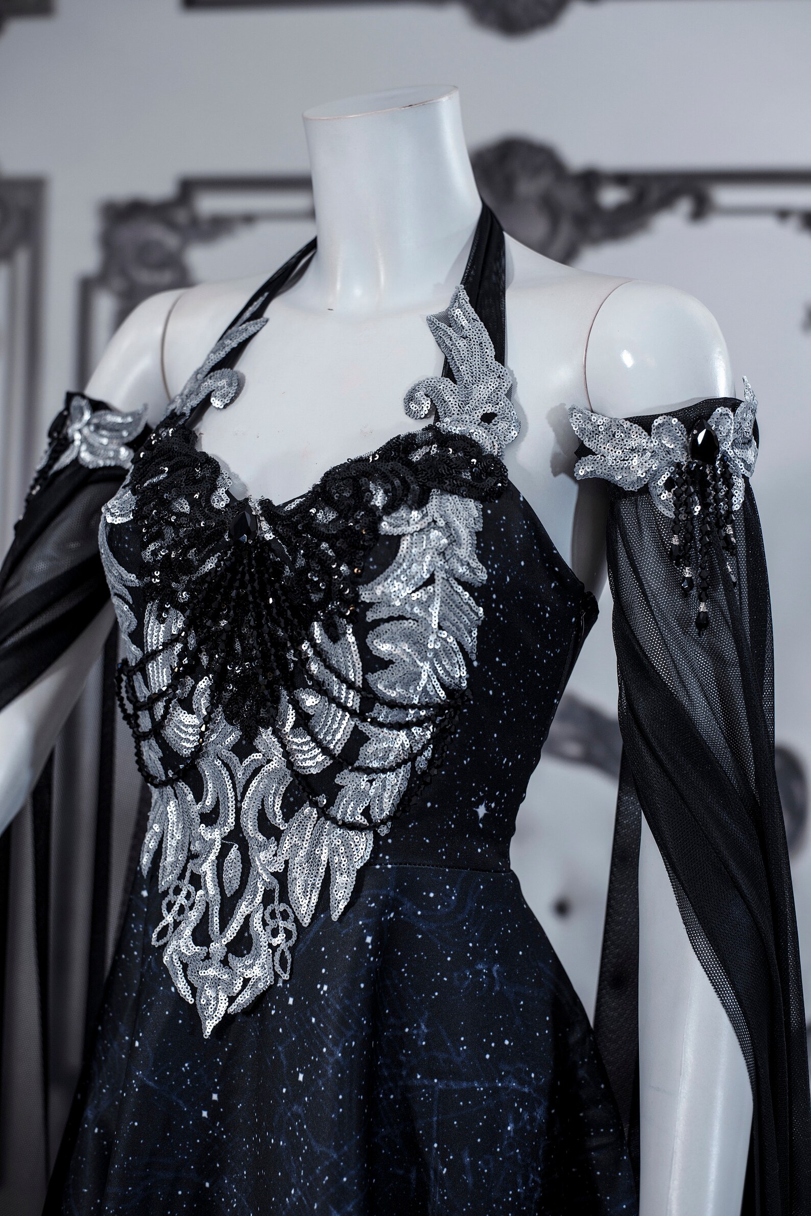 Fairy Moon Silver Dress Wedding Gown Phases Gothic Bell - Etsy