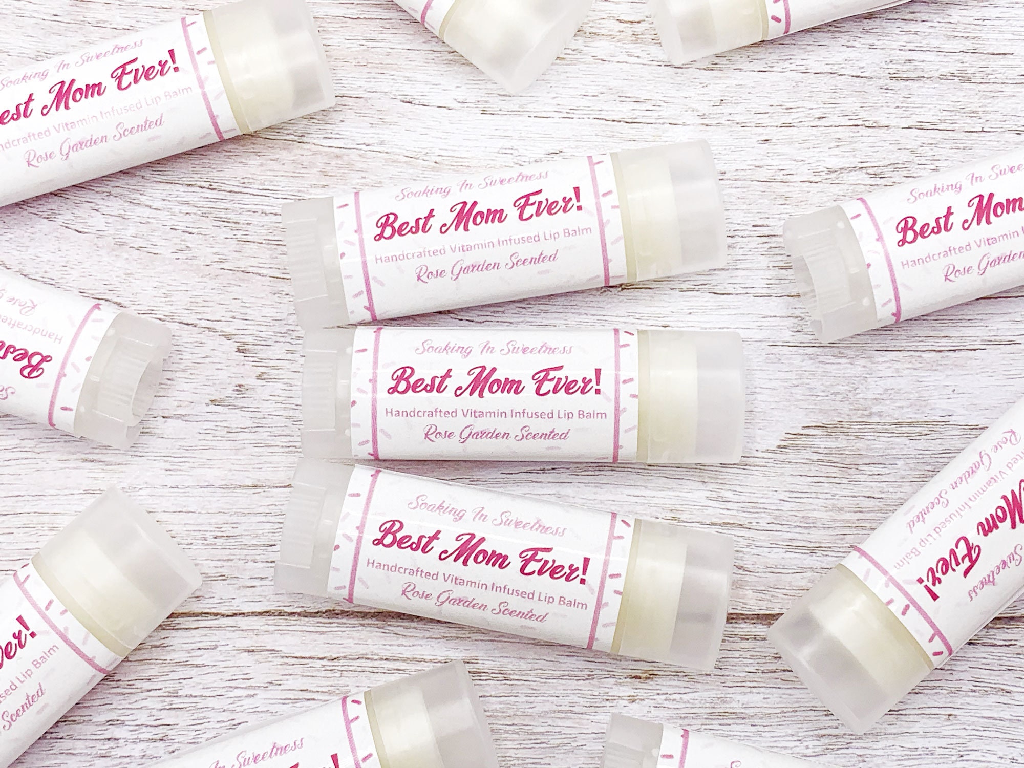 Best Mom Ever Rose Lip Balm Gift Rose Chapstick Dessert Lip - Etsy