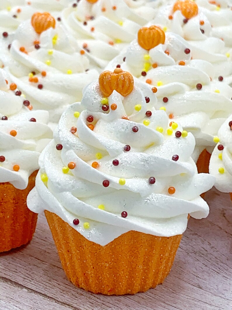 Pumpkin Bath Bomb, Cupcake Bath Bomb, Fall Autumn Gift Set, Unique Bath ...