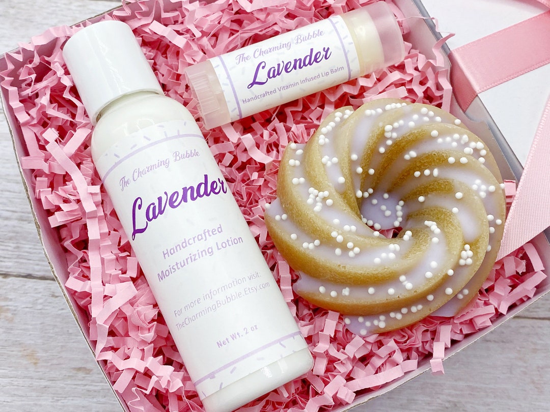 Lavender Spa Gift Set, Lavender Spa Basket Mom, Personalized Gift ...