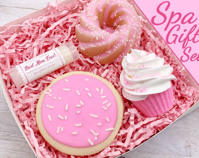 Mothers Day Spa Gift Set, Personalized Bath Bomb Basket From Daughter ...