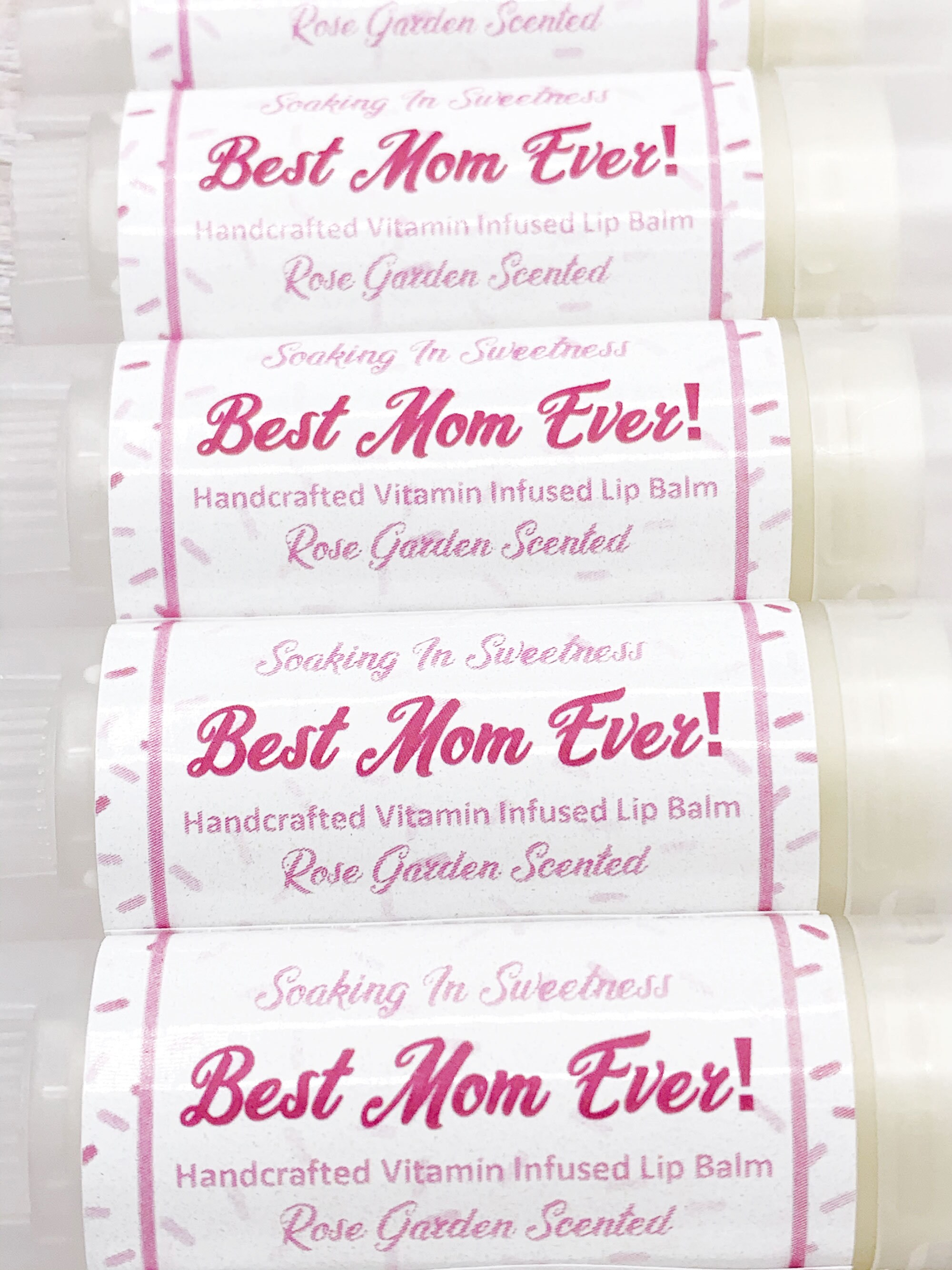 Best Mom Ever Rose Lip Balm Gift Rose Chapstick Dessert Lip - Etsy