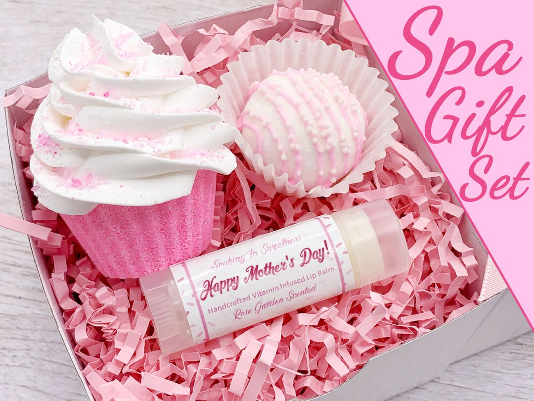 Mothers Day Spa Gift Set, Personalized Bath Bomb Basket From Daughter ...