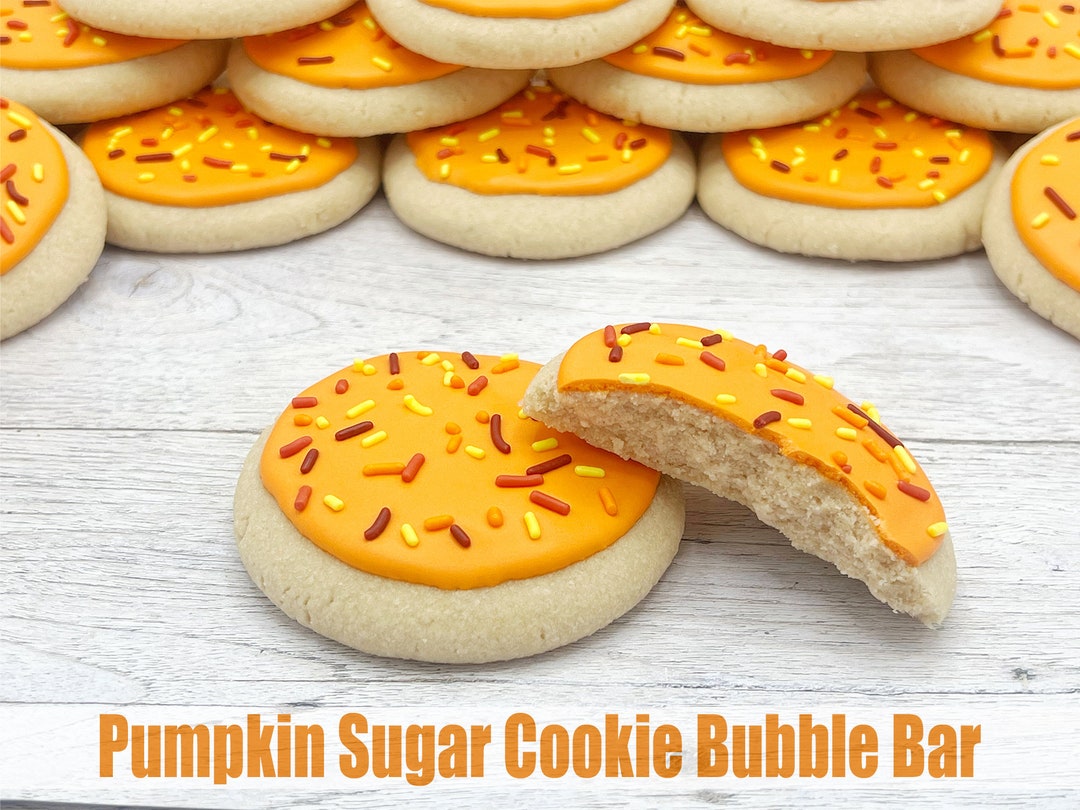 Pumpkin Spice Sugar Cookie Bubble Bath Bar, Fall Bath Cookie, Solid ...