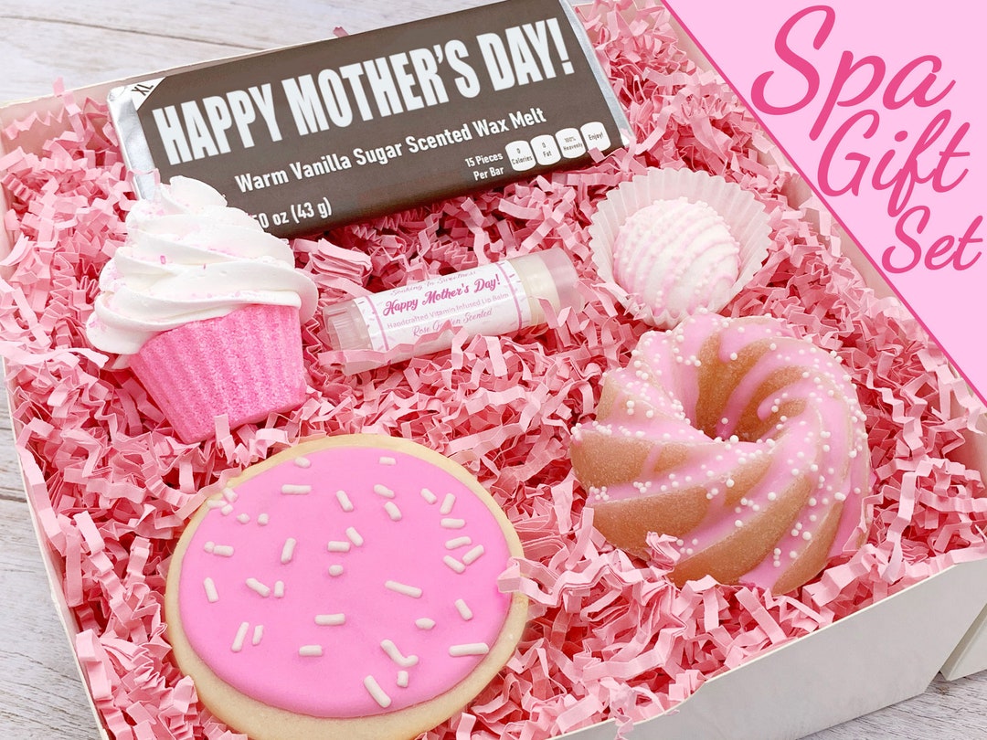 Mothers Day Spa Gift Set, Personalized Bath Bomb Basket From Daughter ...