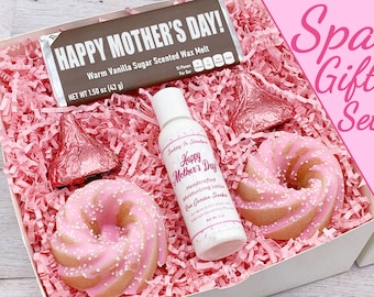 Mothers Day Spa Gift Set, Personalized Bath Bomb Basket From Daughter ...