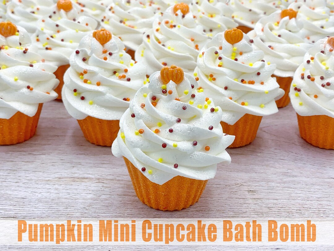 Pumpkin Bath Bomb, Cupcake Bath Bomb, Fall Autumn Gift Set, Unique Bath ...