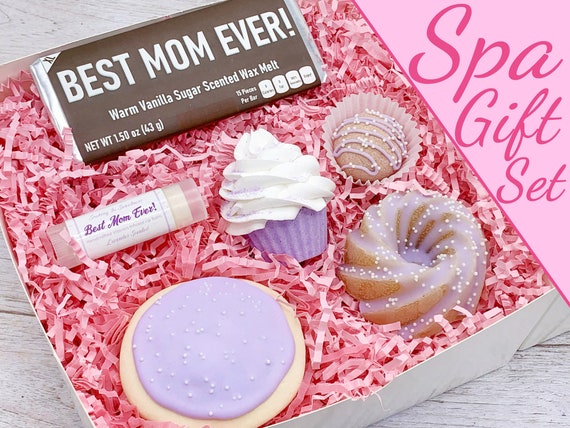 Mothers Day Spa Gift Set Lavender Personalized Bath Bomb | Etsy