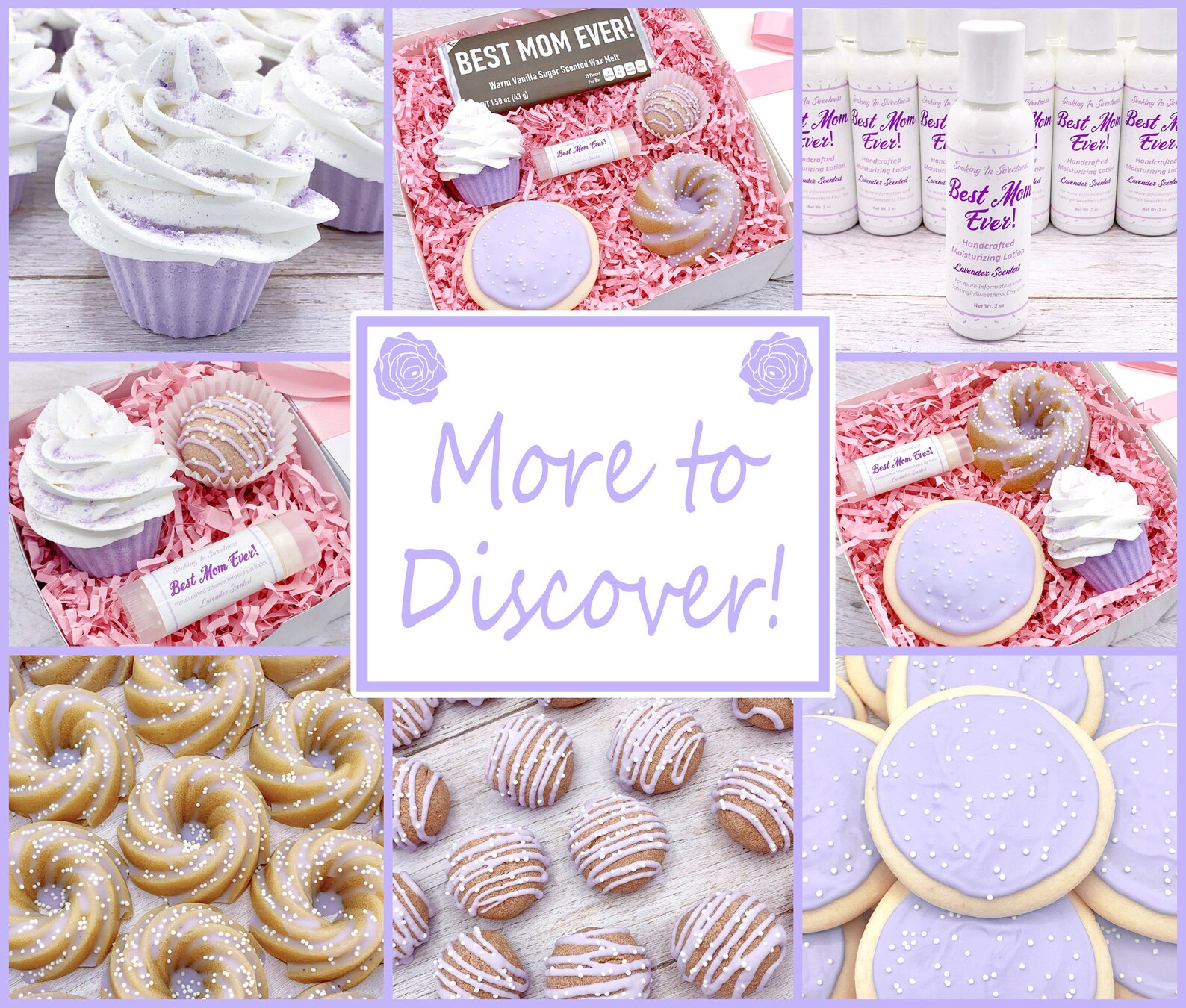 Mothers Day Spa Gift Set Lavender Personalized Bath Bomb | Etsy