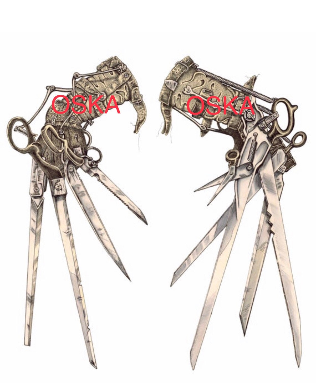 Edward Scissorhands Hands Drawing