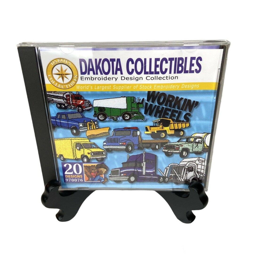 Dakota Collectibles Embroidery Design Software Trucks 20 Designs - Etsy