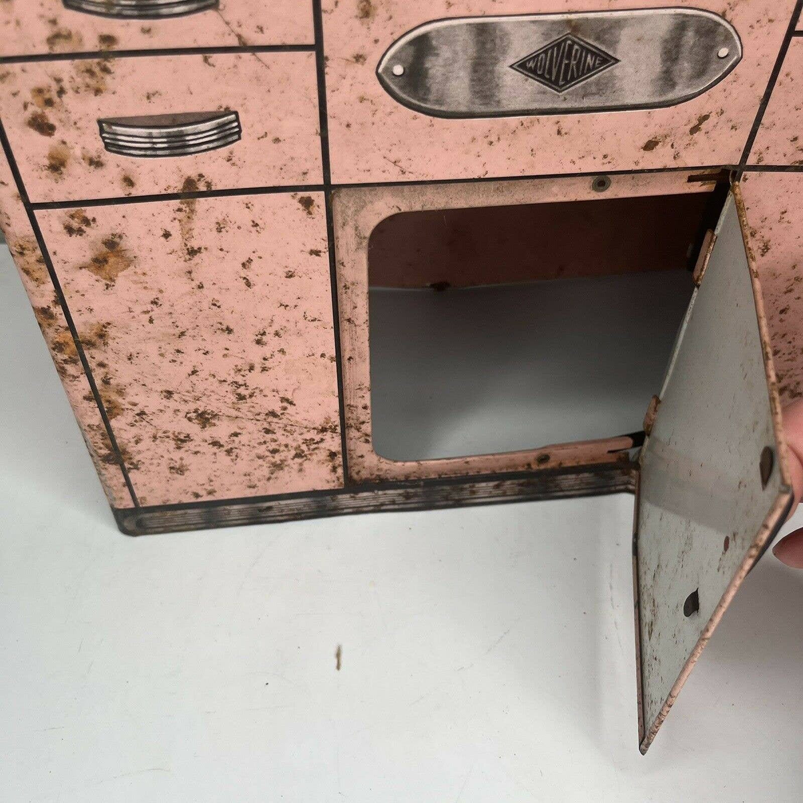 Wolverine Vintage Tin Litho Toy Kitchen Sink Appliance Play Set - Etsy