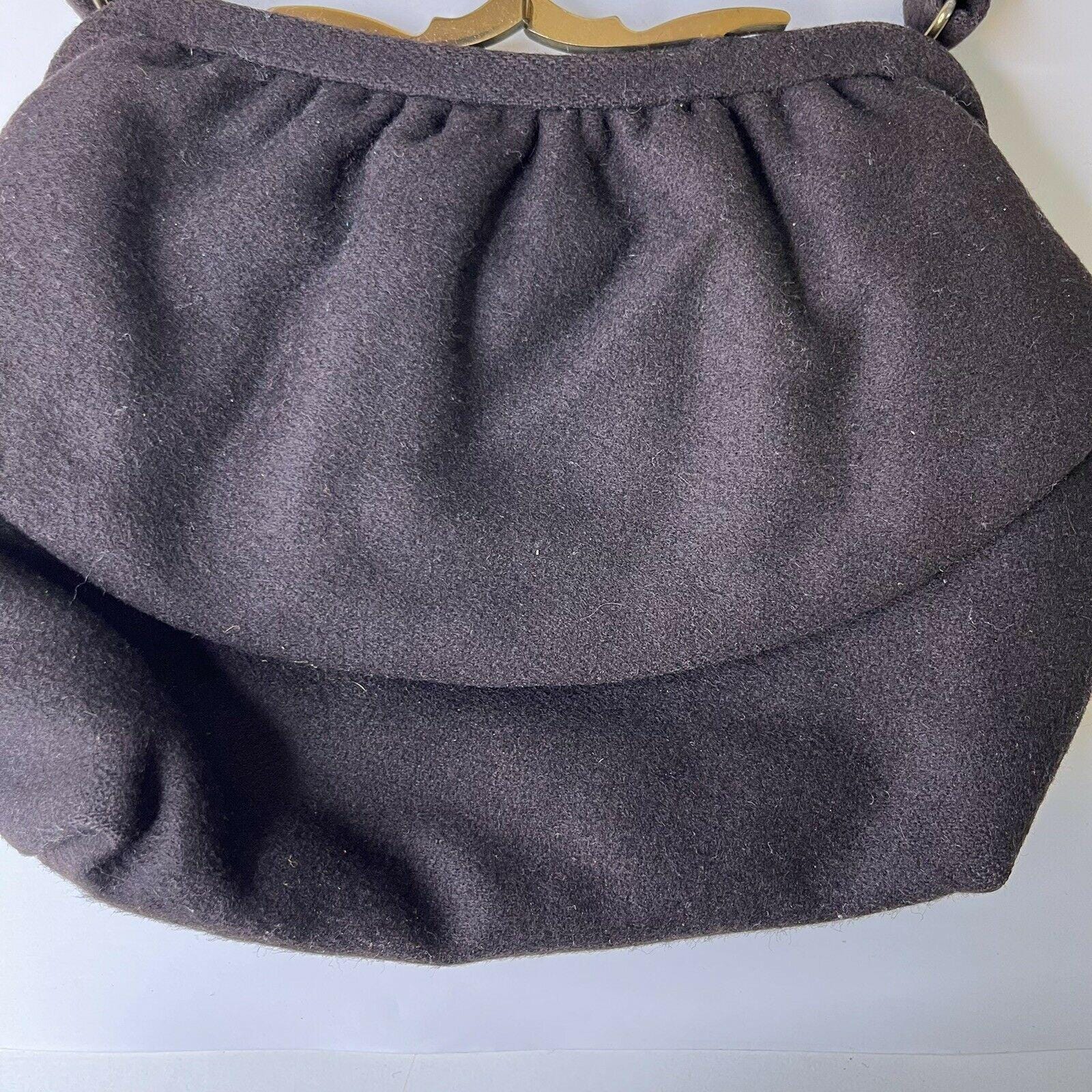 Vintage Black Ruffle Gold Clasp Cocktail Evening Purse Bag - Etsy