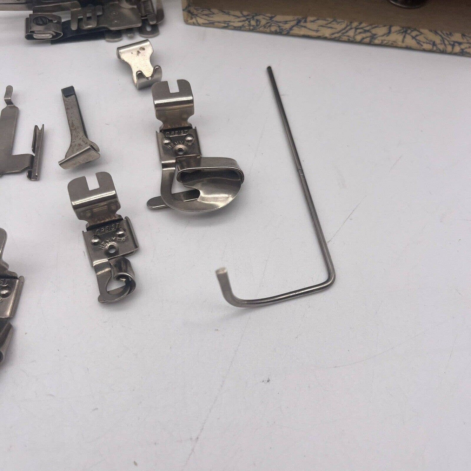 Greist Vintage Sewing Machine Rotary Attachments Ruffler Binder Hemmer ...