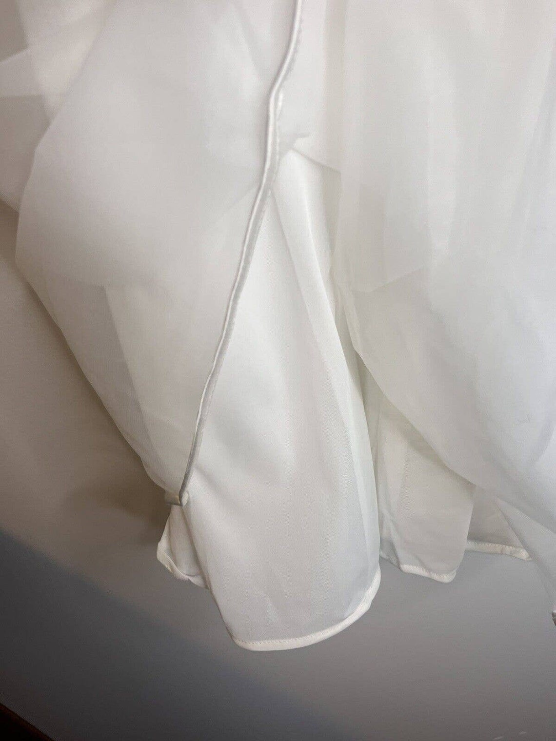 Rogers Vintage off White Sheer Negligee Lingerie Nightgown Dress Size ...
