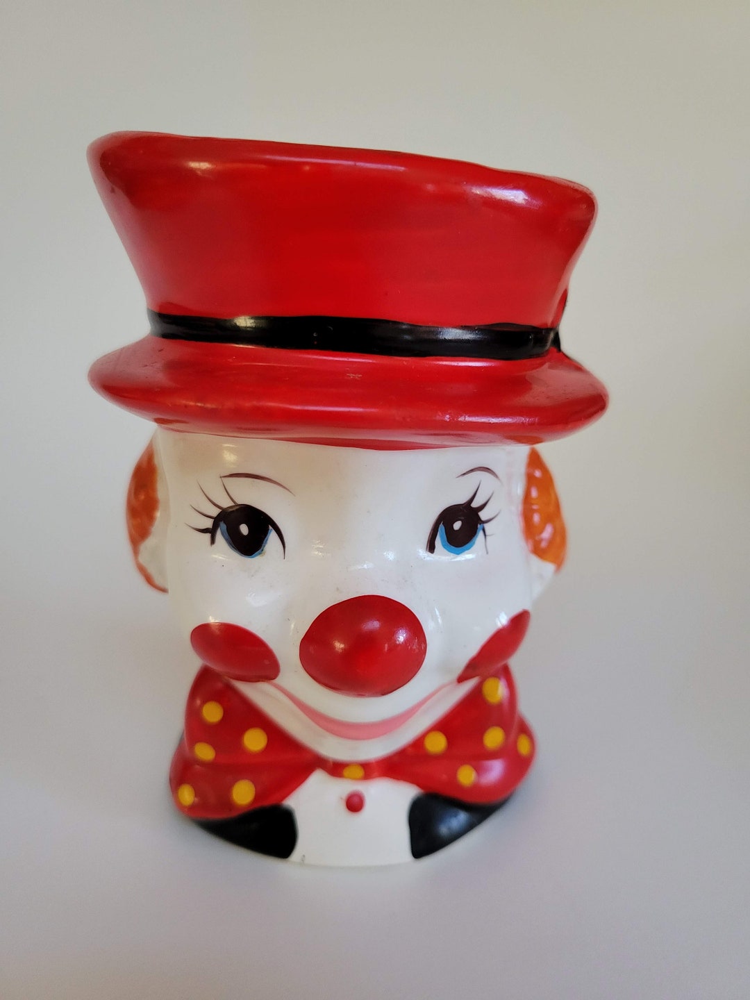 Vintage 1960s Clown Head Vase - Rubens Originals - Etsy