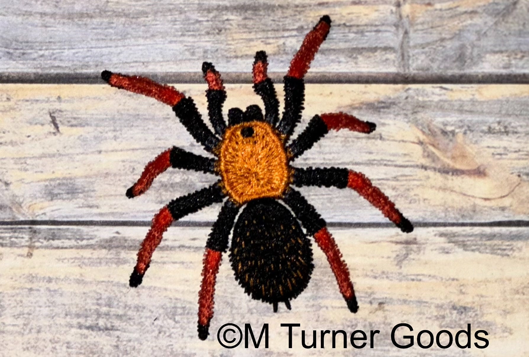 3D Embroidery FSL Fire Leg Tarantula Spider Free Standing Lace ...