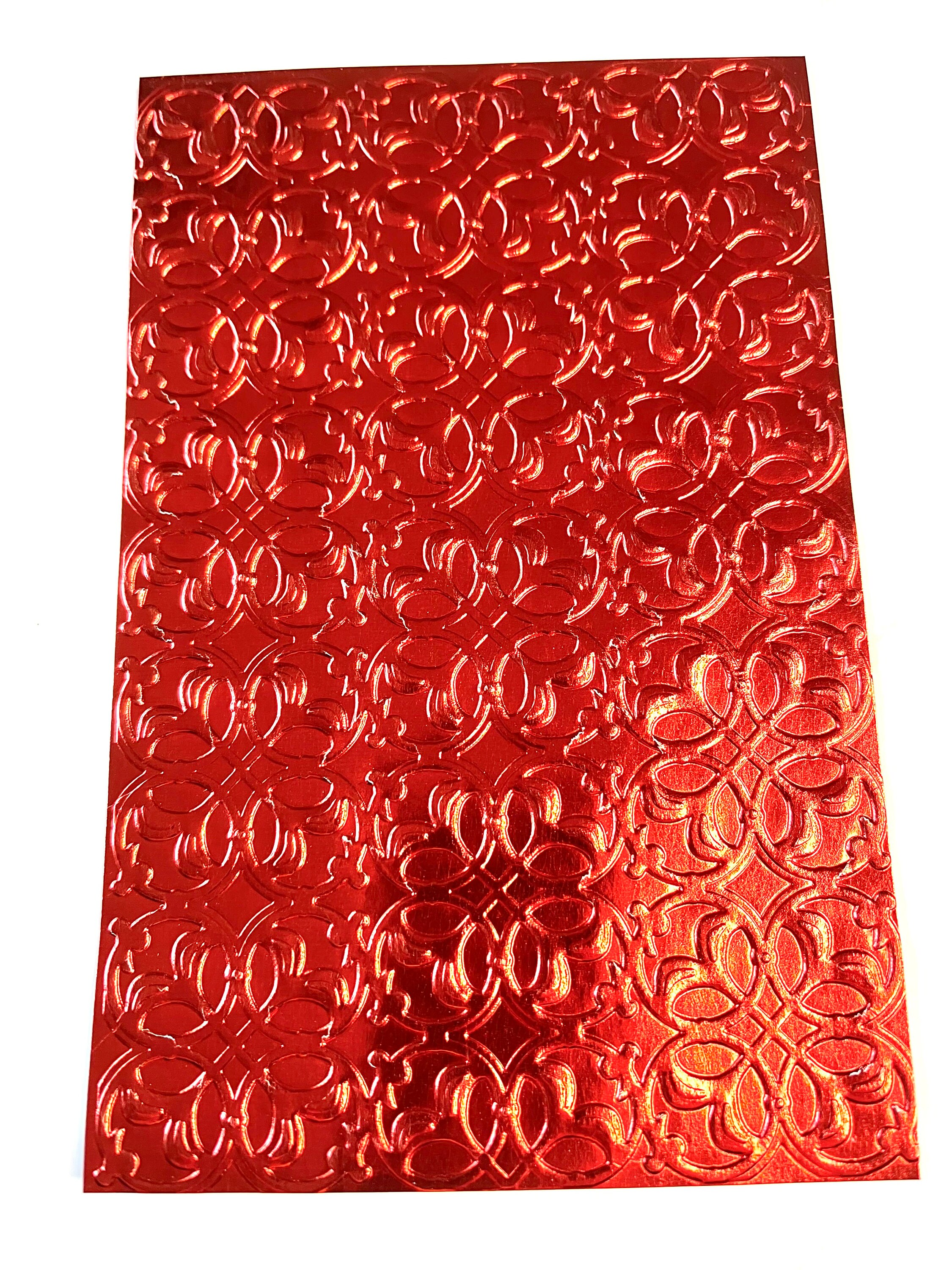 Embossed "scrolling" Foil Cardstock Card Fronts, 6pk, Card Making, 3D ...