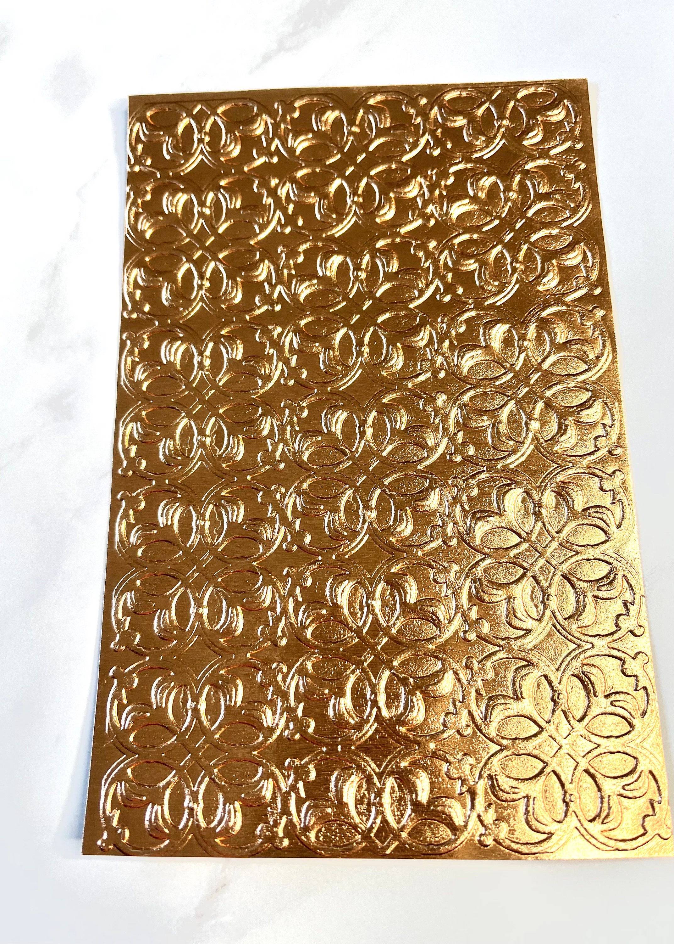 Embossed "scrolling" Foil Cardstock Card Fronts, 6pk, Card Making, 3D ...