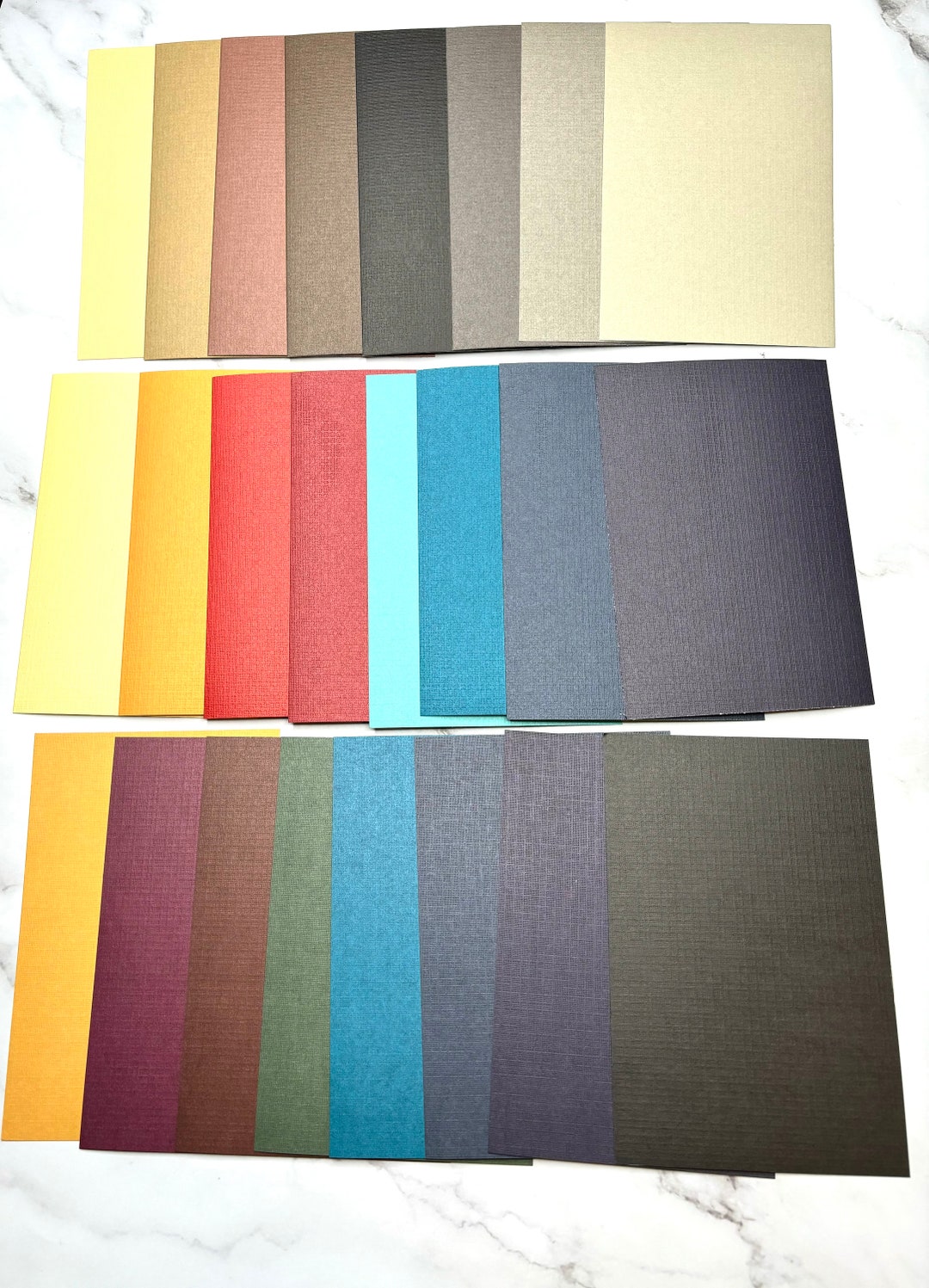 NEW Colors - Scrap Textured Paper Pack, Cardstock Bundle, Junk Journal ...