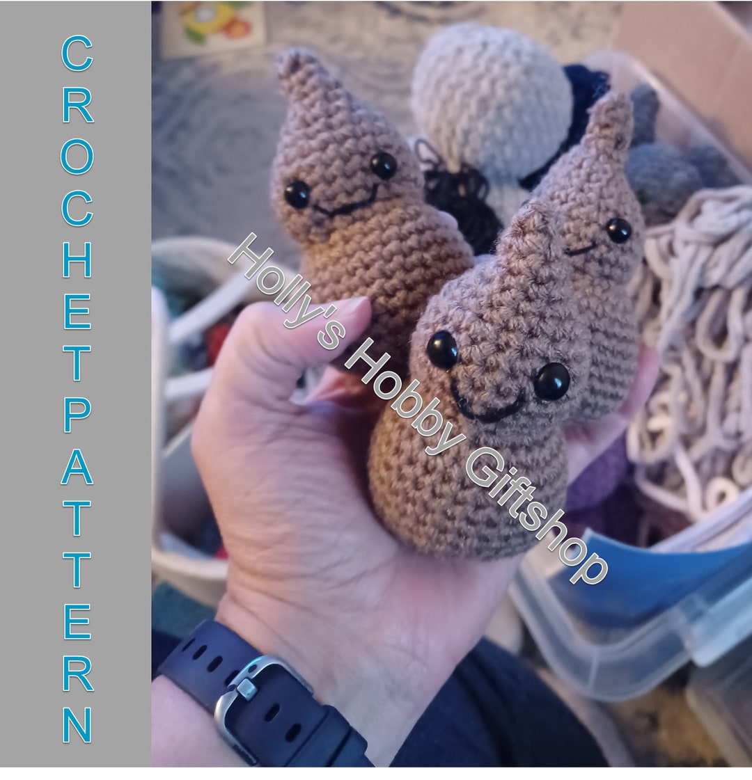 Poop Emoji No Sew Crochet Pattern Novelty Crochet Gift Pattern - Etsy
