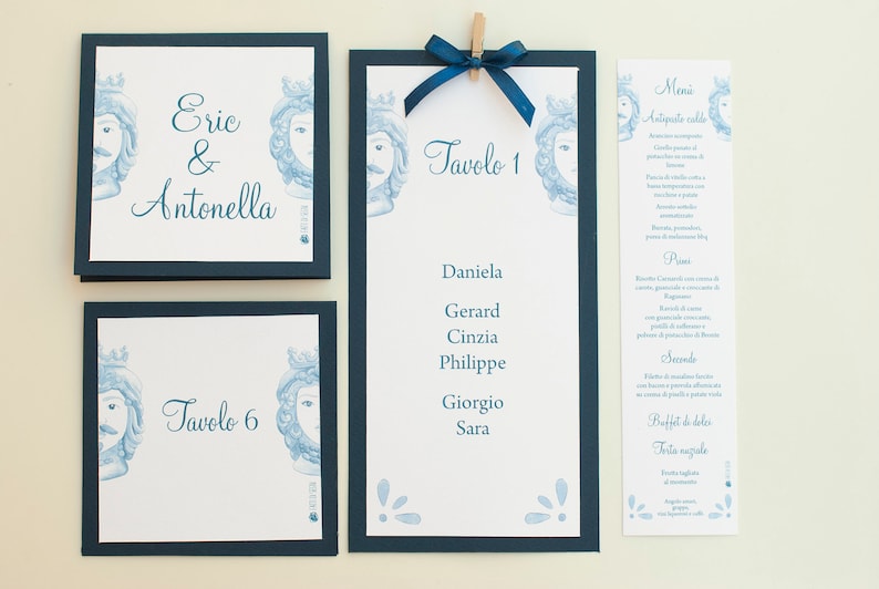 Sicilian Wedding Invitation Cards | Etsy