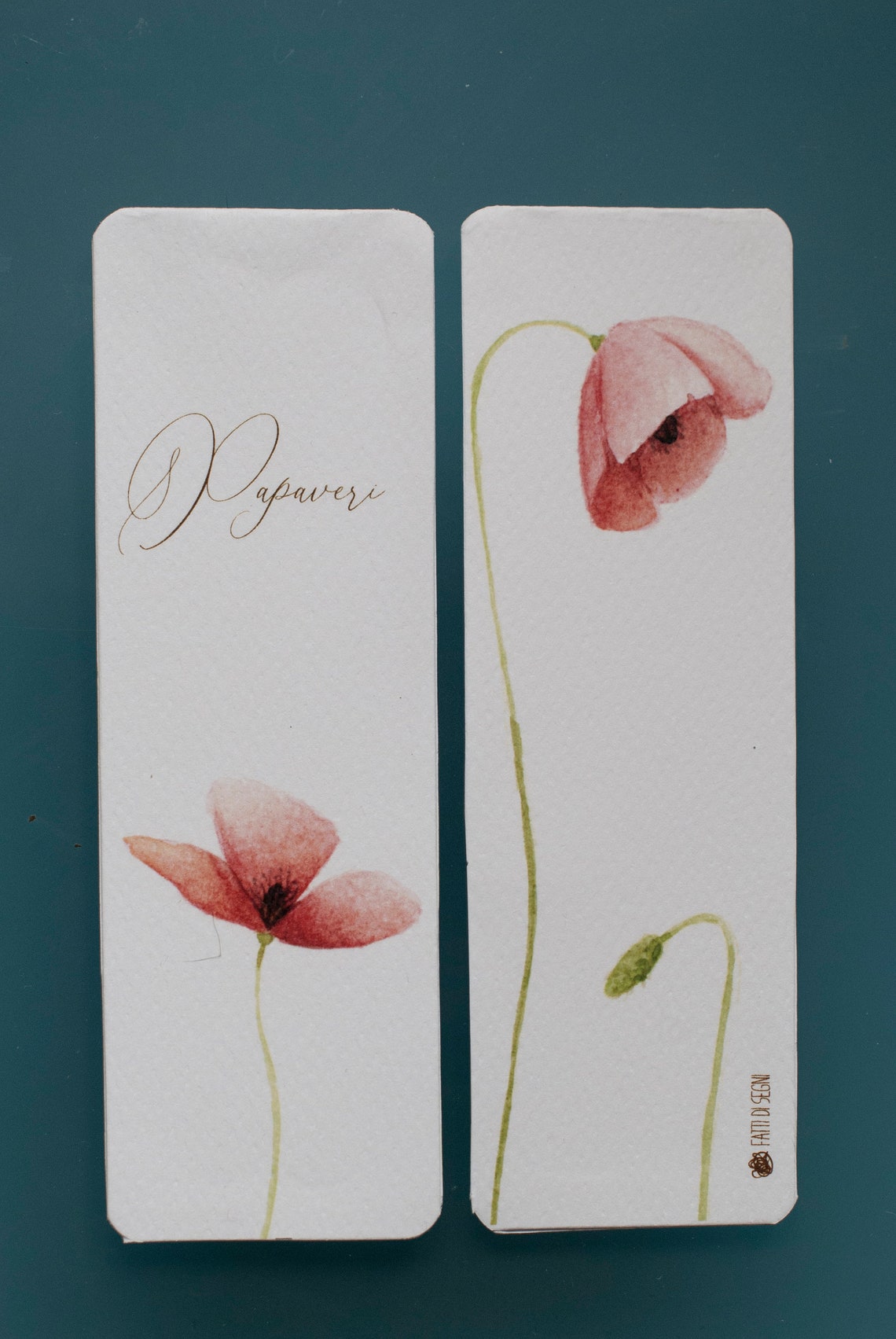 Botanical Bookmarks Illustrated Bookmarks Set | Etsy