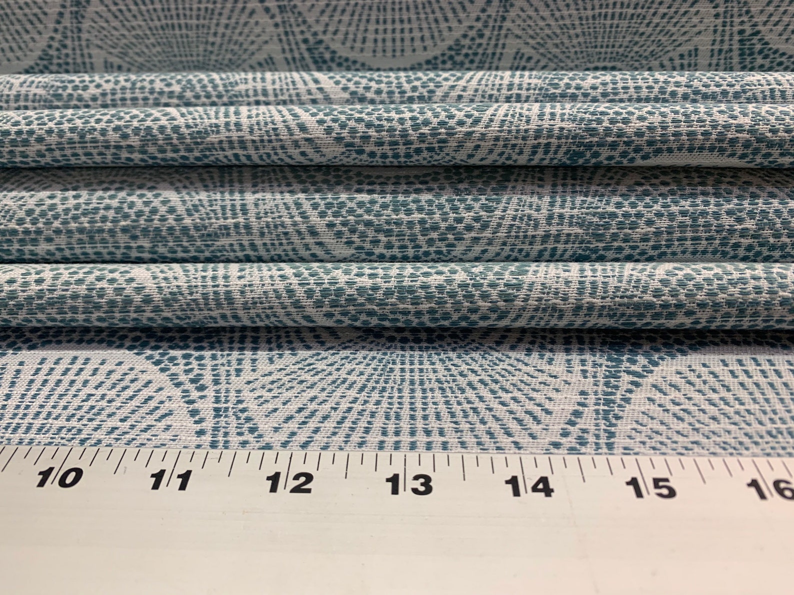 Shades of Blue/green Shell Pattern Woven Crypton Coated - Etsy