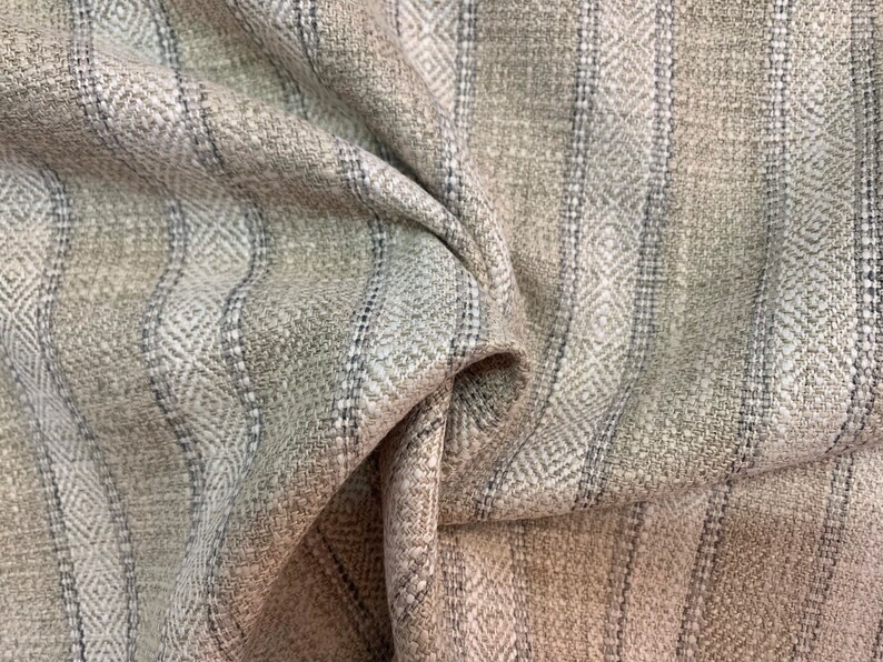 Stripes and Diamonds Woven Crypton Coated Upholstery Fabric by the Yard ...