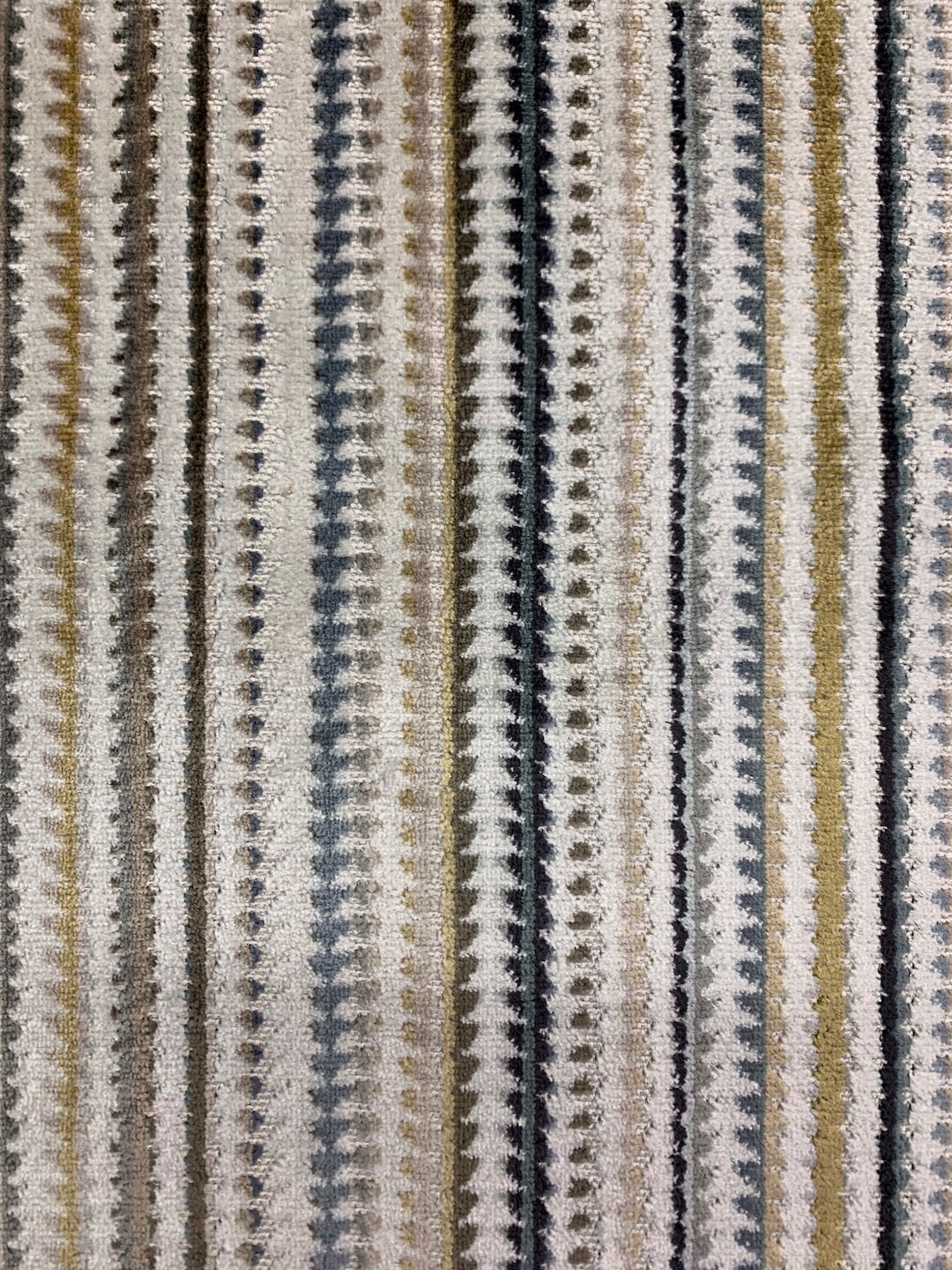 Contemporary Velvet Stripes Crypton Coated Upholstery Fabric by the ...