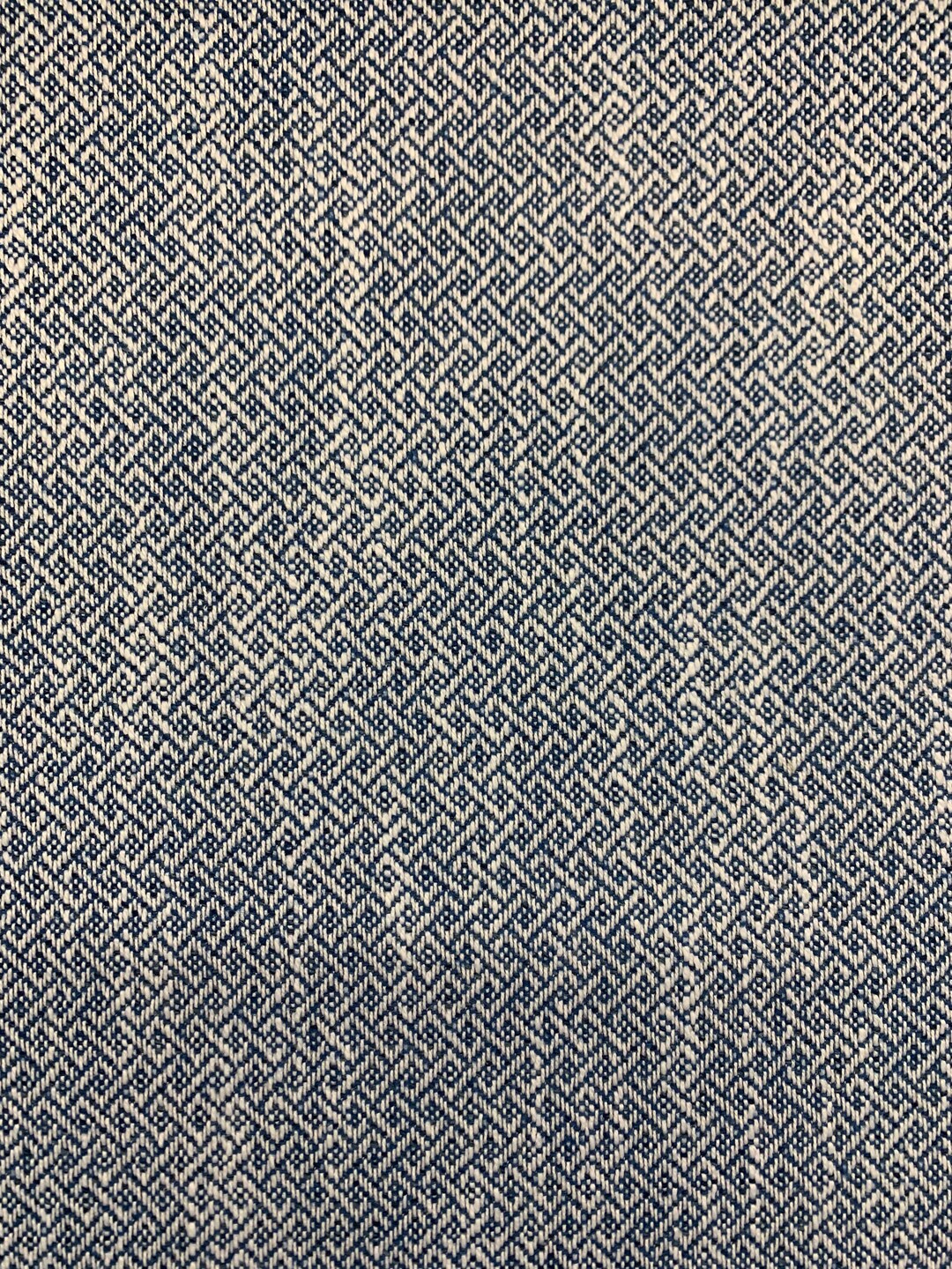 Labyrinth Blue and White Crypton Coated Upholstery Fabric by the Yard ...