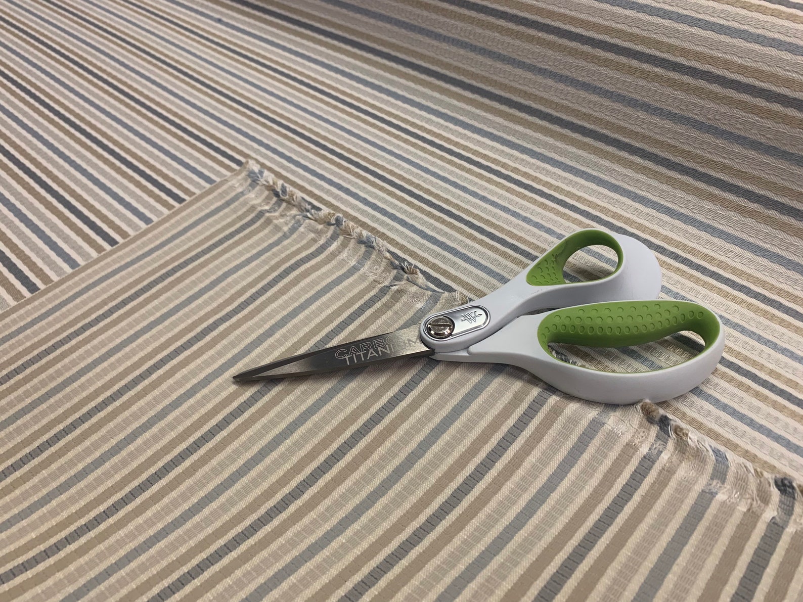 Earth & Sky Stripes Pale Blue Crypton Coated Upholstery Fabric - Etsy