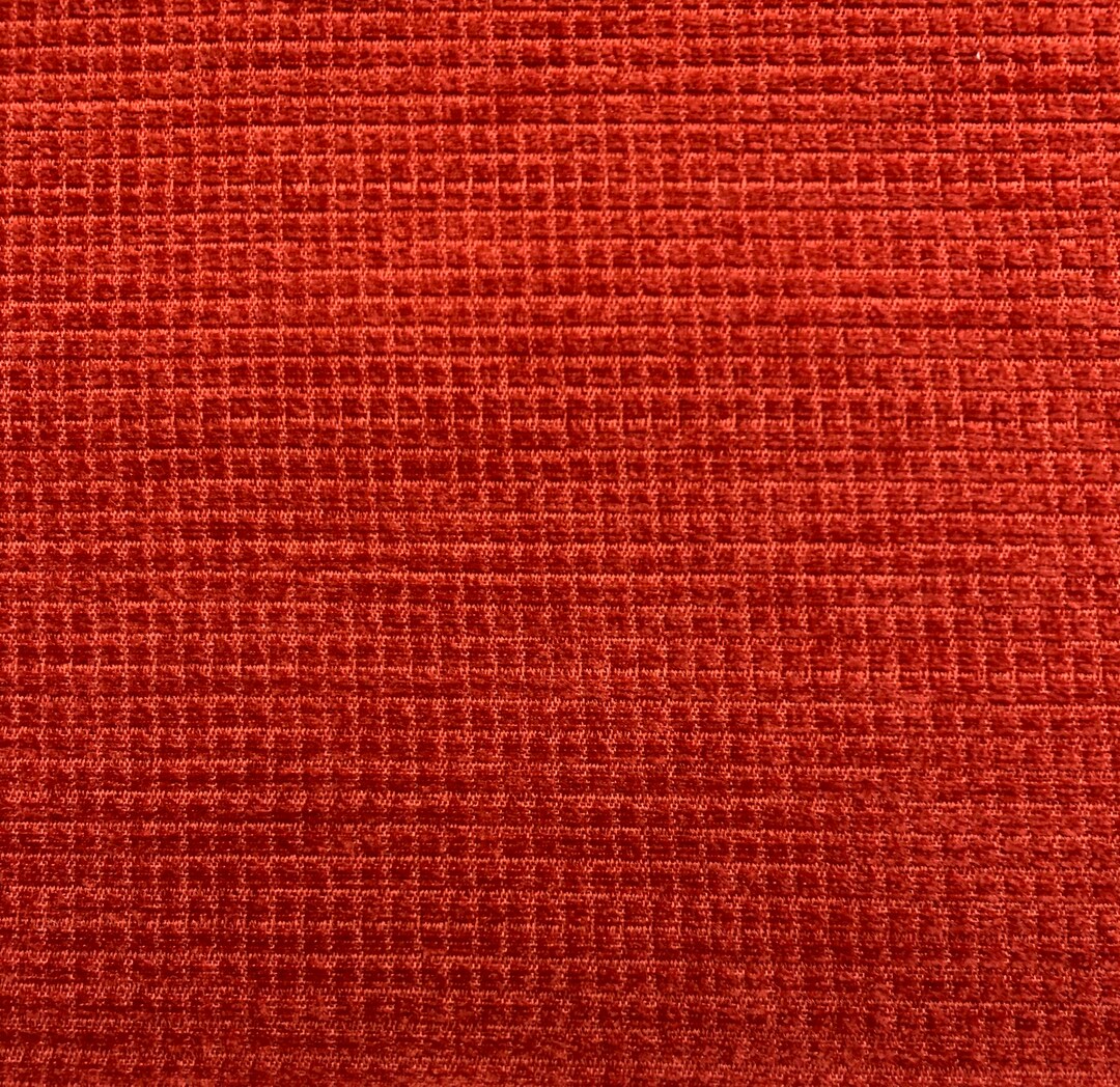 Tula Poppy Red Chenille Crypton Coated Upholstery Fabric by the Yard - Etsy