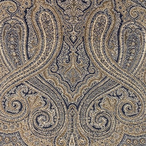 Swept Away Medallion/paisley Pattern Woven Blue, Gold, off White ...