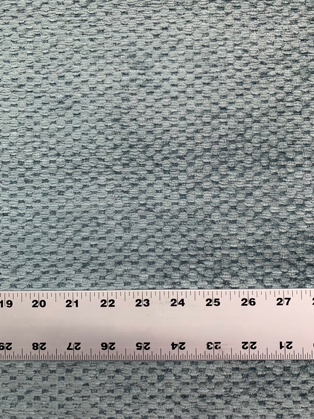 Checkered Teal Chenille Crypton Coated Upholstery Fabric by the Yard - Etsy