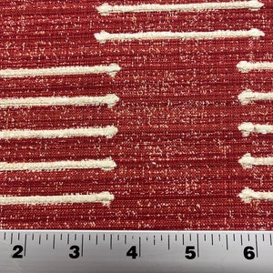 Village Red, off White Crypton Coated Upholstery Fabric by the Yard - Etsy